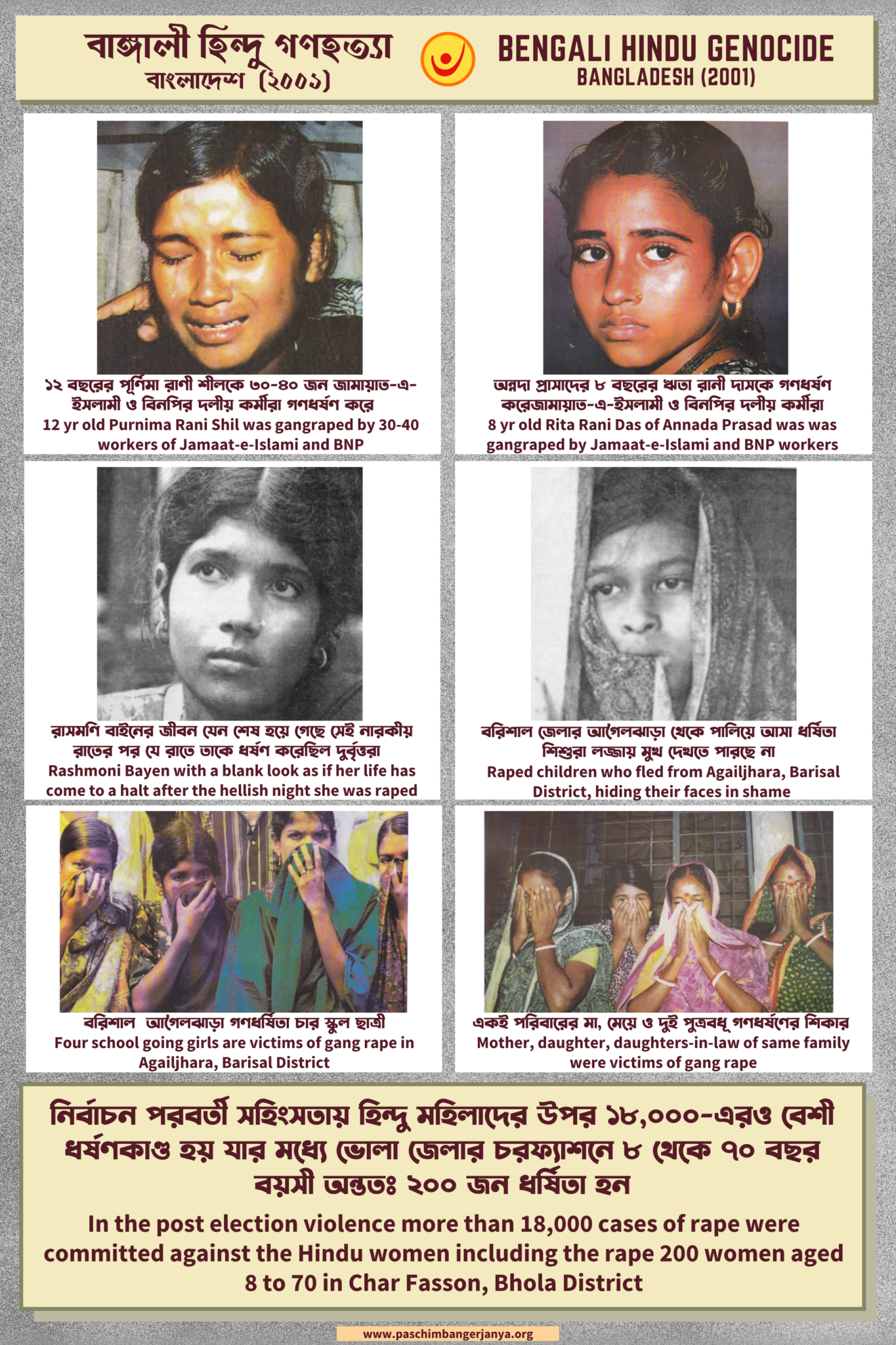 Bengali Hindu Genocide 2001 - Stop Hindu Genocide